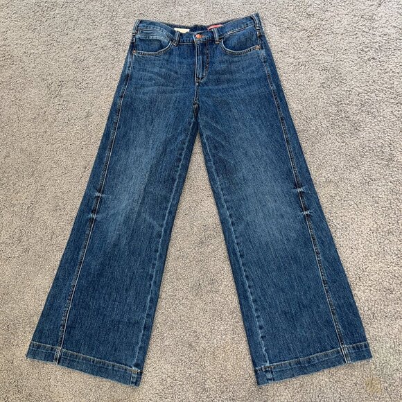 Pilcro | Jeans | Anthro Anthropologie Pilcro 28 Petite Wide Leg Mid ...